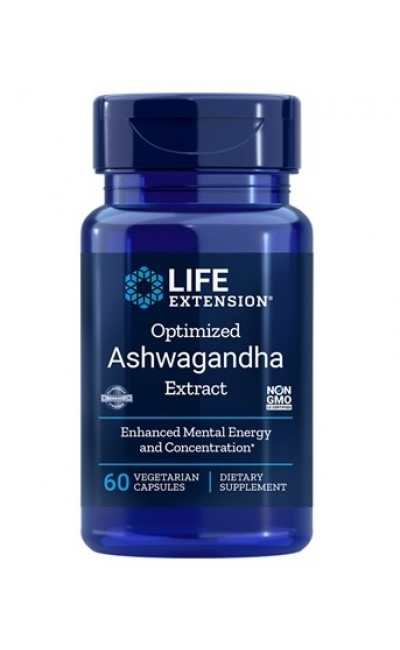 Optimized Ashwagandha Extract 60 vegcaps LIFE Extension Optimized Ashwagandha Extract 60 vegcaps LIFE Extension